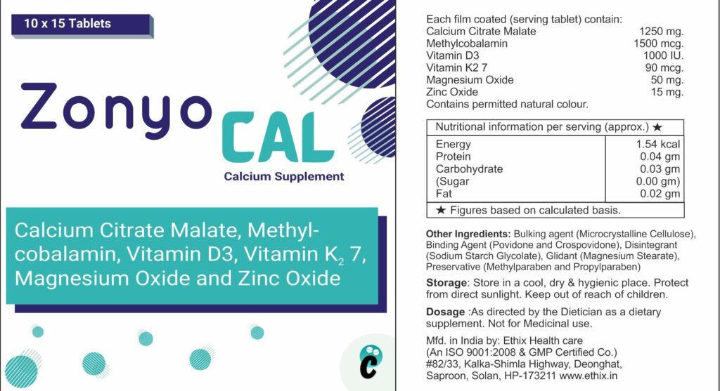 Buy ZONYO CAL Tablet Online | Buy ZONYO CAL medicines online